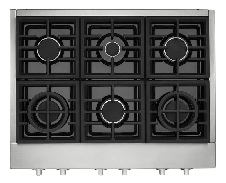 Estufa (Tope) de gas de 36 pulgadas (36”) | 6 quemadores | Cooktop ...