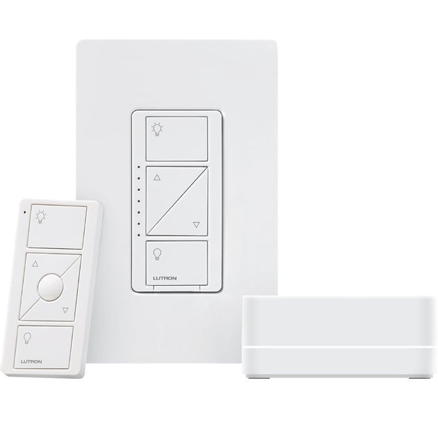 Lutron Caseta Wireless Smart Lighting Starter Kit: 1 Smart Bridge, 1 I ...