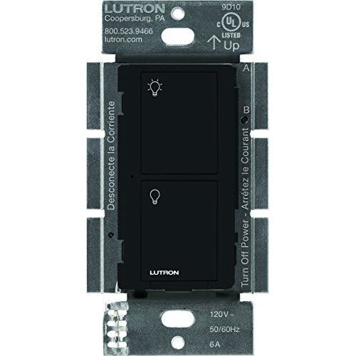 Lutron Caseta Wireless Switch, Multi-Location, In-Wall, 6 Amp, Black ...